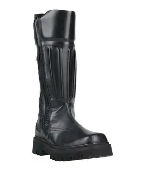 Emporio Armani Leather And Textile Fibers Boots