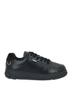 Gcds Leather Low-top Sneakers - Black