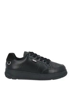 Gcds Leather Low-top Sneakers - Black