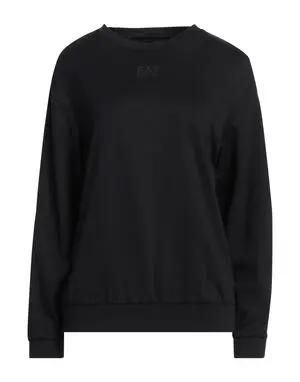 EA7 Sweatshirt In Viscose Blend With Logo Appliqu