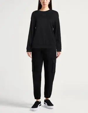 EA7 Sweatshirt In Viscose Blend With Logo Appliqu