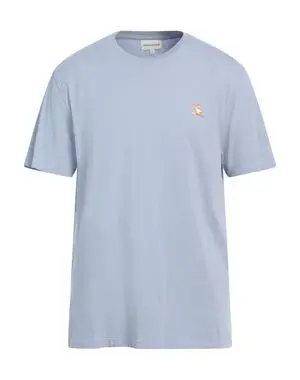 Maison Kitsuné Man T-shirt White Size Xs Cotton Blue