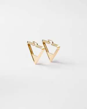 Prada Triangle Earrings