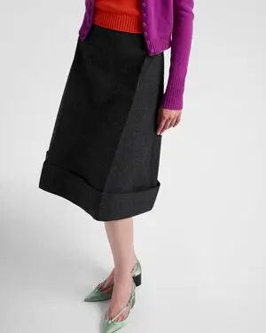 Prada Rush Stitch Midi-skirt
