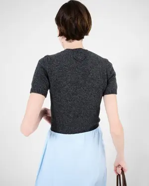 Prada Short-sleeved Cashmere Sweater