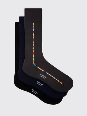 Paul Smith Paul Smith Set Of 3 Pairs Of Cotton Socks Multicolor