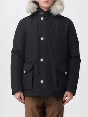 Woolrich Black Jackets Coats For Men