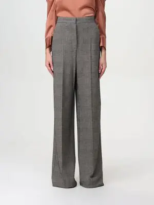 Max Mara Tailored Plaid Wide-leg Trousers - Grey