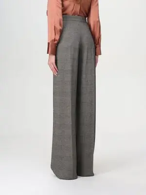 Max Mara Tailored Plaid Wide-leg Trousers - Grey