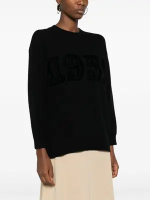 Max Mara Wool-cashmere Blend Sweater - Black