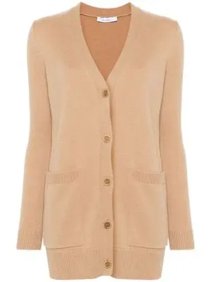 Max Mara Wool-cashmere Blend Cardigan - Camel