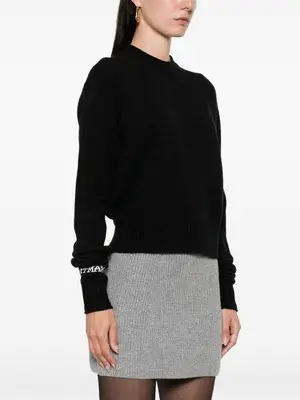 Sportmax Wool Crewneck Sweater - Black