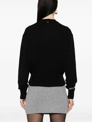 Sportmax Wool Crewneck Sweater - Black