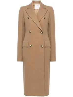 Sportmax Wool-cashmere Double-breasted Coat - Camel