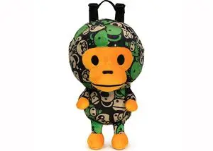 A BATHING APE Baby Milo Plush Backpack