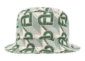 Casablanca Heart Monogram Jacquard Bucket Hat - Green