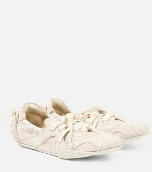 Acne Studios Acne Studios Leather Sneakers With Square Toe White