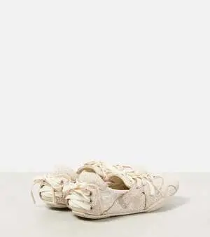 Acne Studios Leather Sneakers With Square Toe - White