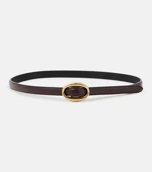 Saint Laurent Leather Belt - Brown