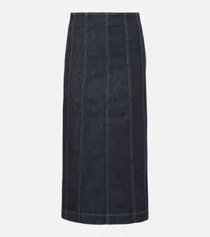 Veronica Beard Fiona Denim Maxi Skirt