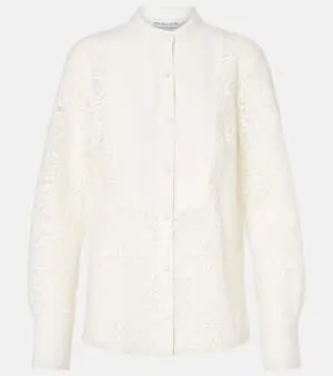 Veronica Beard Naya Embroidered Shirt