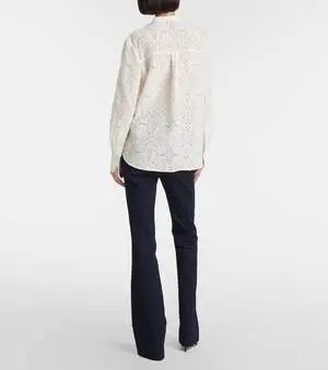 Veronica Beard Naya Embroidered Shirt