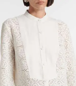 Veronica Beard Naya Embroidered Shirt