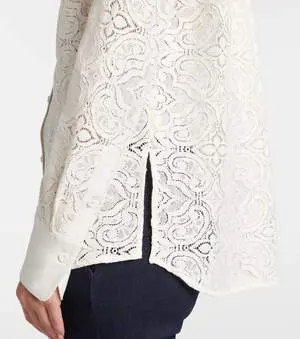 Veronica Beard Naya Embroidered Shirt