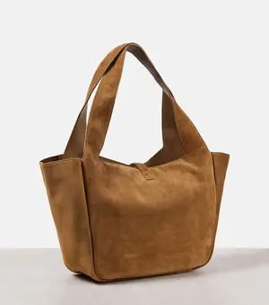 Saint Laurent Le 5 A 7 Bea Suede Tote Bag - Brown
