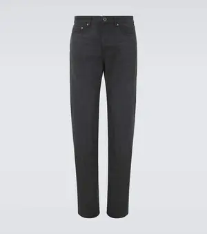 AMI Paris Straight Leg Jeans In /grizzly