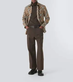 Burberry Check Cotton Shirt - Beige
