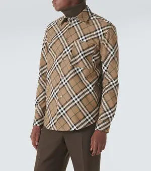 Burberry Check Cotton Shirt - Beige