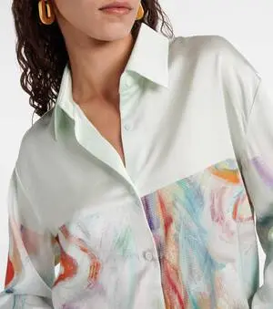JACQUES WEI Printed Button-down Shirt