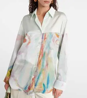 JACQUES WEI Printed Button-down Shirt