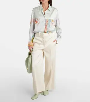 JACQUES WEI Printed Button-down Shirt