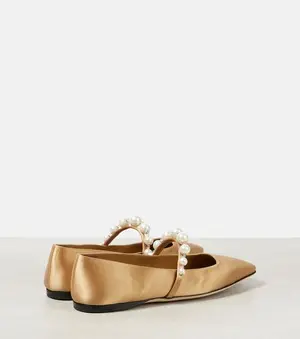 JIMMY CHOO Ade Embellished Mary Jane Flats