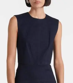 Veronica Beard Karrigan Denim Midi Dress