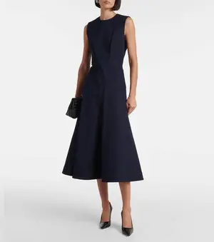 Veronica Beard Karrigan Denim Midi Dress