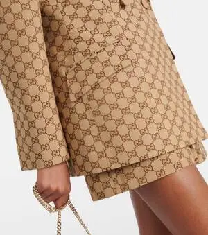 Gucci Gg Canvas Double-breasted Blazer