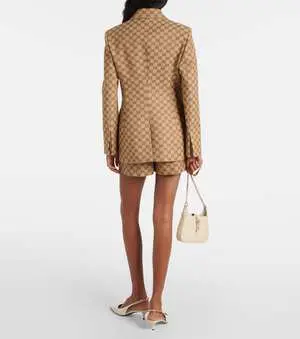 Gucci Gg Canvas Double-breasted Blazer