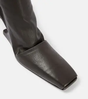 Rick Owens Cantilever Leather Over-the-knee Boots - Black