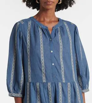 Velvet By Graham & Spencer Kaitlyn Jacquard Cotton-blend Minidress