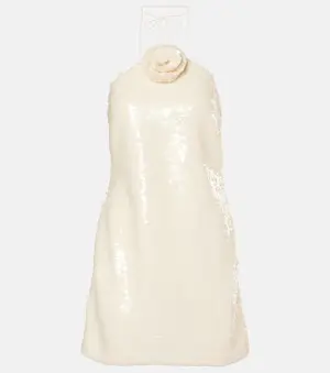 Magda Butrym Sequined Minidress - White