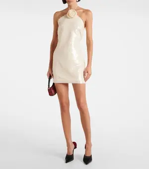 Magda Butrym Sequined Minidress - White