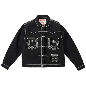 Supreme X True Religion Denim Trucker Jacket - Black