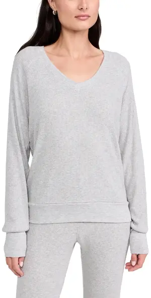 PJ Salvage Long Sleeve Textured Top