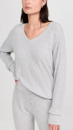 PJ Salvage Long Sleeve Textured Top