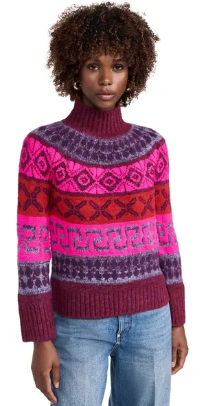 Saylor Candace Fair Isle Knit Sweater