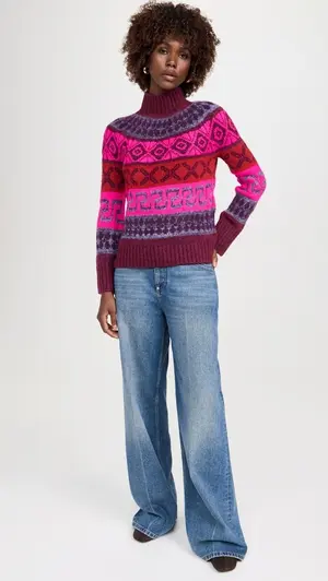 Saylor Candace Fair Isle Knit Sweater