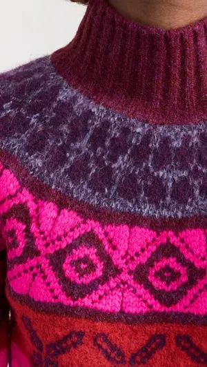 Saylor Candace Fair Isle Knit Sweater